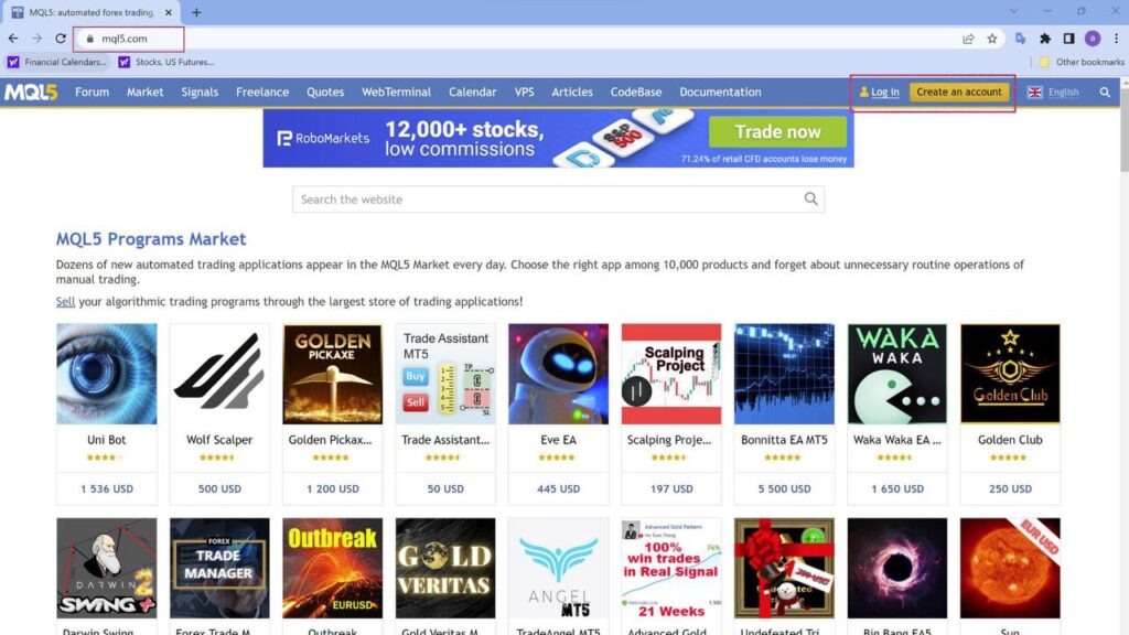 نحوه اتصال حساب متاتریدر به سایت MQL5 و بهره مندی از خدمات این سایت | UniverFx